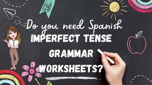 Spanish Imperfect AR, ER, IR and Irregular Verbs Conjugation Practice ...