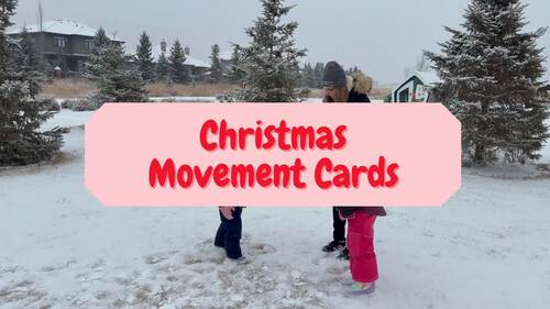 Christmas Movement Cards for Preschool to Grade 2 (34 Printable Flashcards)