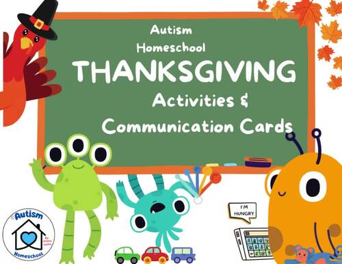 Autism Homeschooling Thanksgiving Activity Book-special education