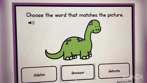 Multi-Syllable Words Boom Cards For Distance Learning by Where I AUT-a Be