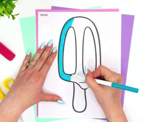 Summer Writing Craft | Popsicle Writing Craft Activity | May Writing ...