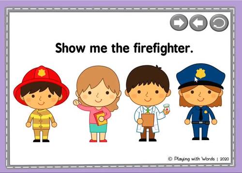 Community Helpers - Identify, Label and Answer Who Questions - BOOM CARDS™