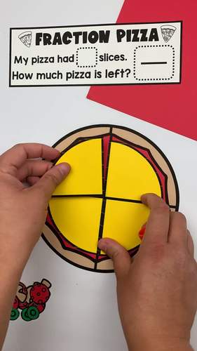 Pizza Fractions Craft | Fraction Activity and Math Bulletin Board