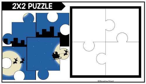 DIGITAL CHRISTMAS PUZZLES GAME GOOGLE SLIDES MATH LOGIC SHAPES MYSTERY ...