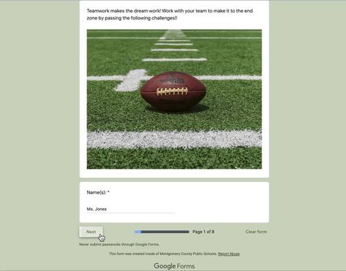 Digital ELA ESCAPE ROOM - Friday Night Lights: A Football Escape Room