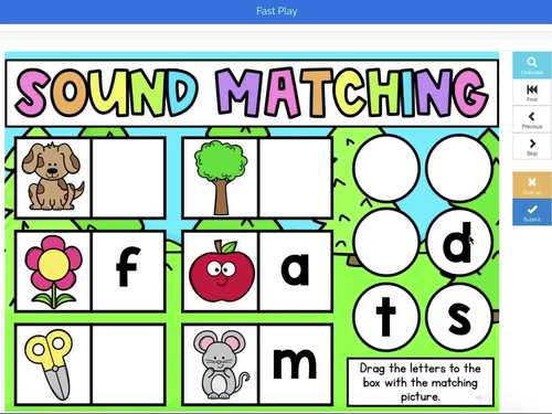 Beginning Sound Matching - Digital Task Cards - Boom Cards by My ...