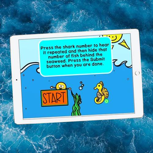 Count to 10 | Sharks | Boom cards with audio by LOL - Life of Learning