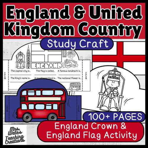 England & United Kingdom Country Study Craft | England Crown, Flag ...