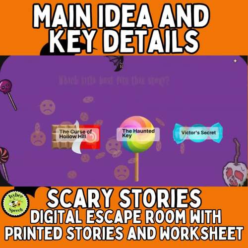 Reading Comprehension Spooky Stories Digital Escape and More by Ivybee ...