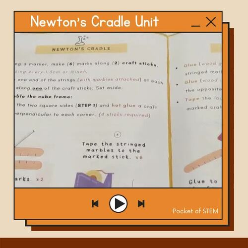 Physics, Force & Motion (STEM: Newton's Cradle) with Activity book ...