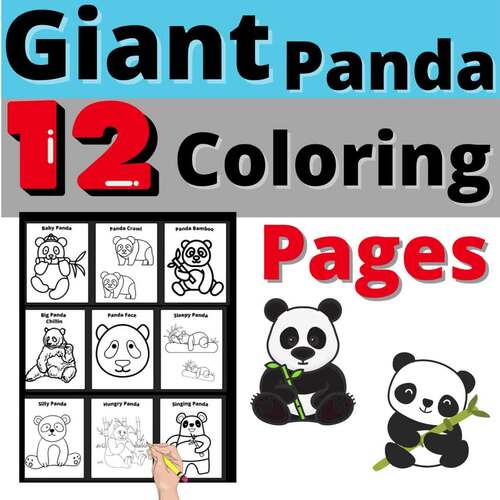 chinese panda coloring pages