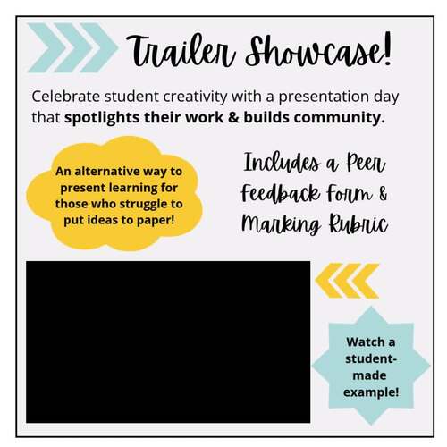 Book Trailer Project for Any Novel | Final Assignment + Literary Analysis