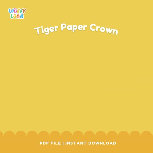 Tiger Paper Crown Craft - Printable Animal Hat for Kids - Fun Jungle Theme