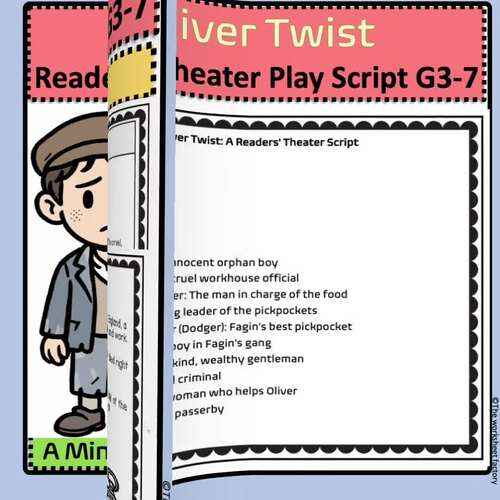 Oliver Twist Readers Theater Script|Classic Literature Play|ESL|Gr3–6 Drama