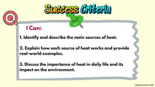 Heat Energy Interactive Slide Show and Student worksheets: Grades 7-9 ...