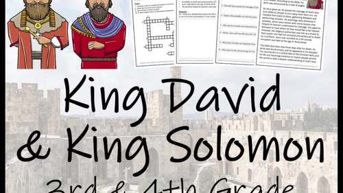 King David & King Solomon Close Reading Activity | 3rd Grade & 4th Grade