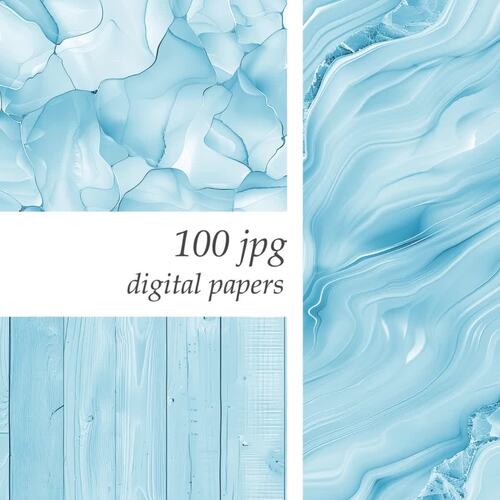 Blue Texture Digital Paper, Blue Background by PinkPearly Design