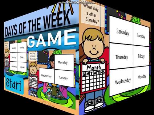 Days of the week powerpoint games by Silviya V Murphy | TPT