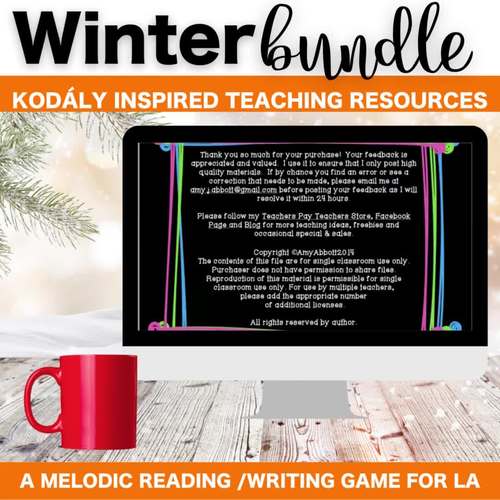 Smitten With Melody: Digital & Printable Music Practice Game for la