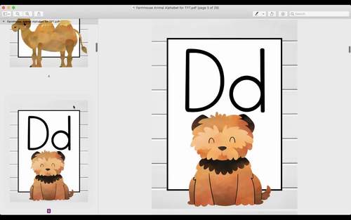 Farmhouse Shiplap Animal Alphabet Posters by A Teacher and her Cat