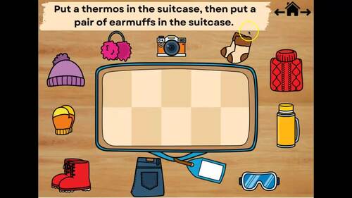 Following Two Step Temporal Directions BOOM Cards™ Winter Suitcase