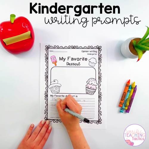 Kindergarten Writing Worksheets Prompts Bundle - Opinion, Narrative ...