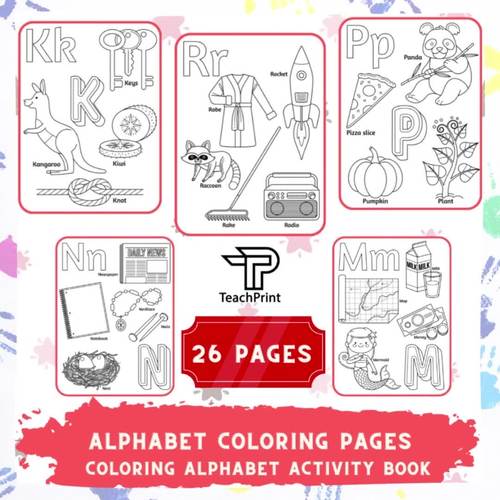 abc coloring pages games free