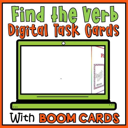 Identify Action Verbs Parts of Speech Digital BOOM CARDS | TPT