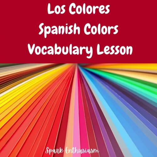 Colors Vocabulary Lists, Activities, Crossword, Games, and Quiz Unit