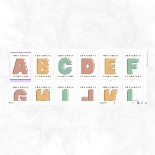 Colorful Pastel Alphabet Classroom Posters - Printable PDF by Bookly ...