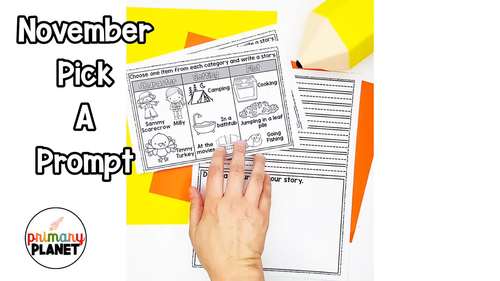 Fall - Thanksgiving Writing Prompts with Pictures November Writing ...