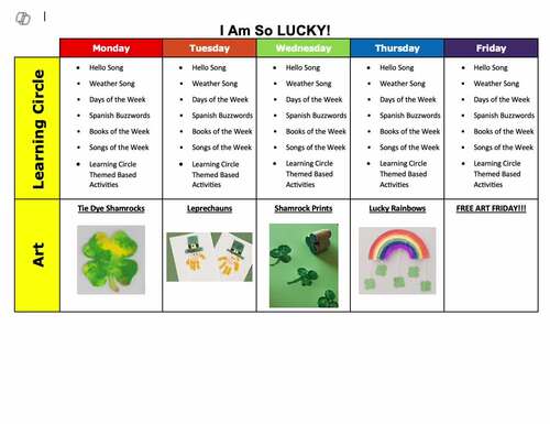 March Toddler Lesson Plans Version 2 by Admin 4 You | TPT
