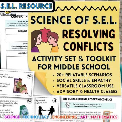 Science of Conflict Resolution: Middle School Activity SEL Social ...