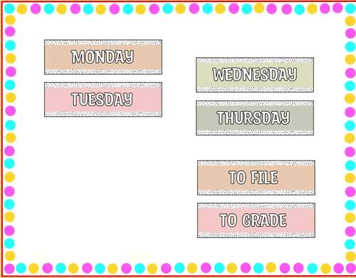 Editable Boho Neutral Spotty 10 Drawer Cart labels, Printable Rolling ...