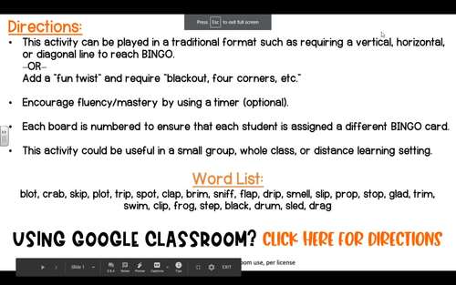 Halloween Blends Bingo | Digital | Hybrid | Distance Learning | Google ...