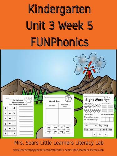 FUNPhonics Kindergarten Unit 3 Week 5 | TPT
