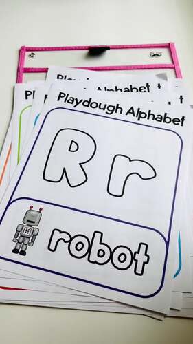 Alphabet Playdough Mats | Hands-On Letter Recognition Activity | TPT