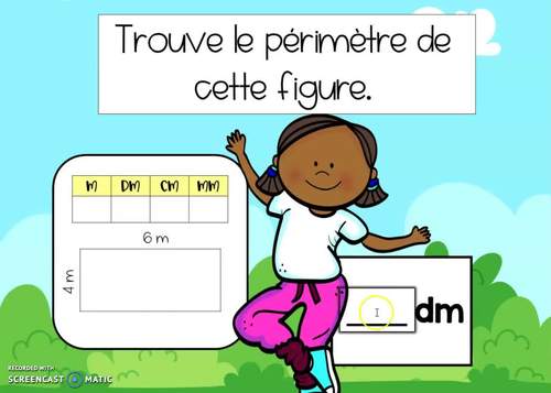 Le périmètre Boom Cards French distance learning by Madame Soleil