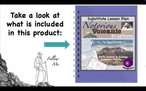 Substitute Lesson Plans- Notorious Volcanoes & Their Eruptions by ...