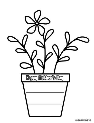 Mother's Day Writing Craft Activity-No Prep by Learning with Primary Garcia