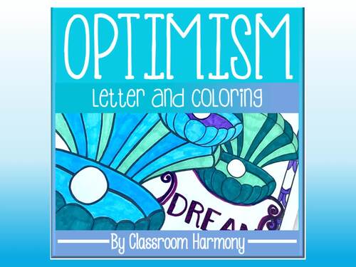 Optimism, Positivity & Motivation Ocean Coloring Pages & Letters