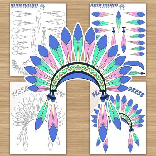 Build a Feather Headdress Craft | Native American Heritage Month Activity