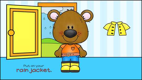 Bear Gets Dressed for Spring | Interactive PowerPoint Slide Show
