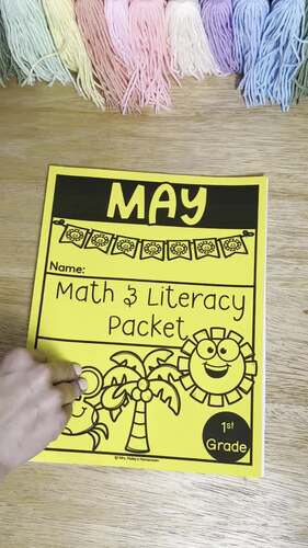 1st Grade May Packet NO PREP End of Year Activities | Literacy Math Writing