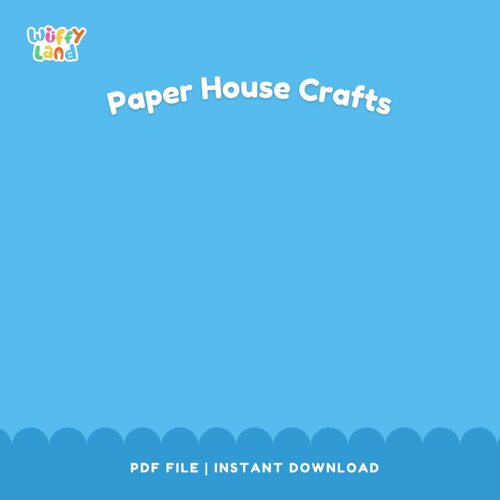 Paper House Craft Printable - 5 Pages PDF | Fun DIY Kids Activity by ...