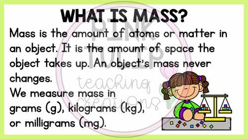 Mass, Weight, and Volume - Teaching PowerPoint Presentation | TPT