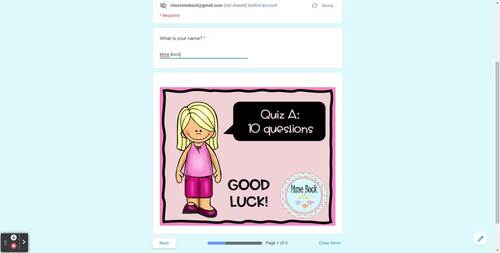 2 Quizzes Multiplication Arrays: up to 5 Google Forms™ by GroovyGarden