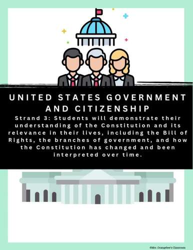 US History Government Citizenship Unit Comprehension Passages & Assessments