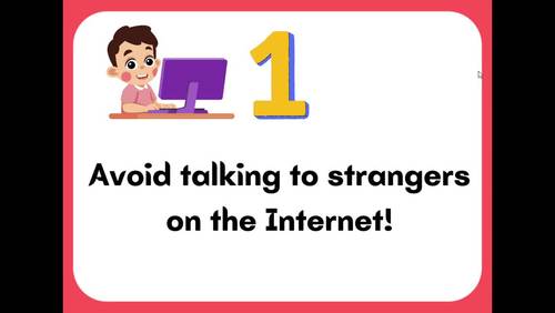 Internet Safety Tips for kids. Printable and Digital lesson with Google ...