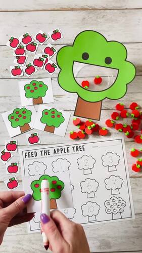 Feed the Apple Tree - Hands On Counting Practice for 0 - 10 - Counting ...